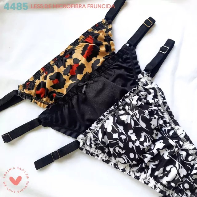 PACK X3 COLALES REGULABLE DE MICROFIBRA ESTAMPADA | Laila Lenceria